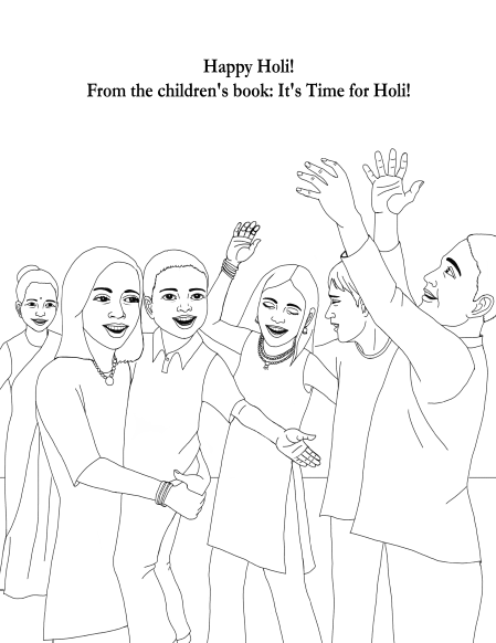 Holi Worksheets & Activities for Kids - My Social Edge
